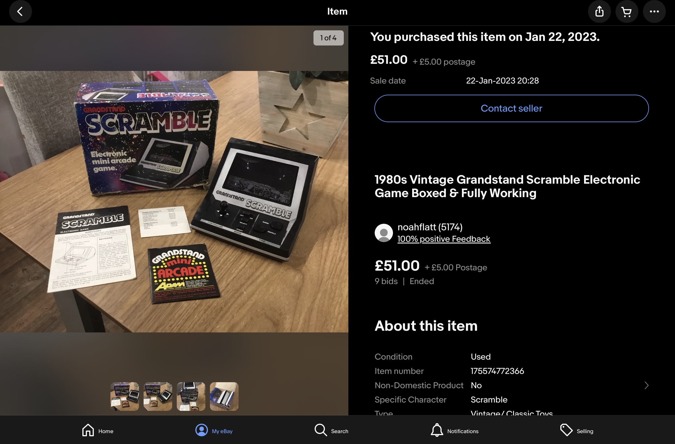 Discovering Grandstand Scramble Tabletop Electronic Game – Retro Arcadia